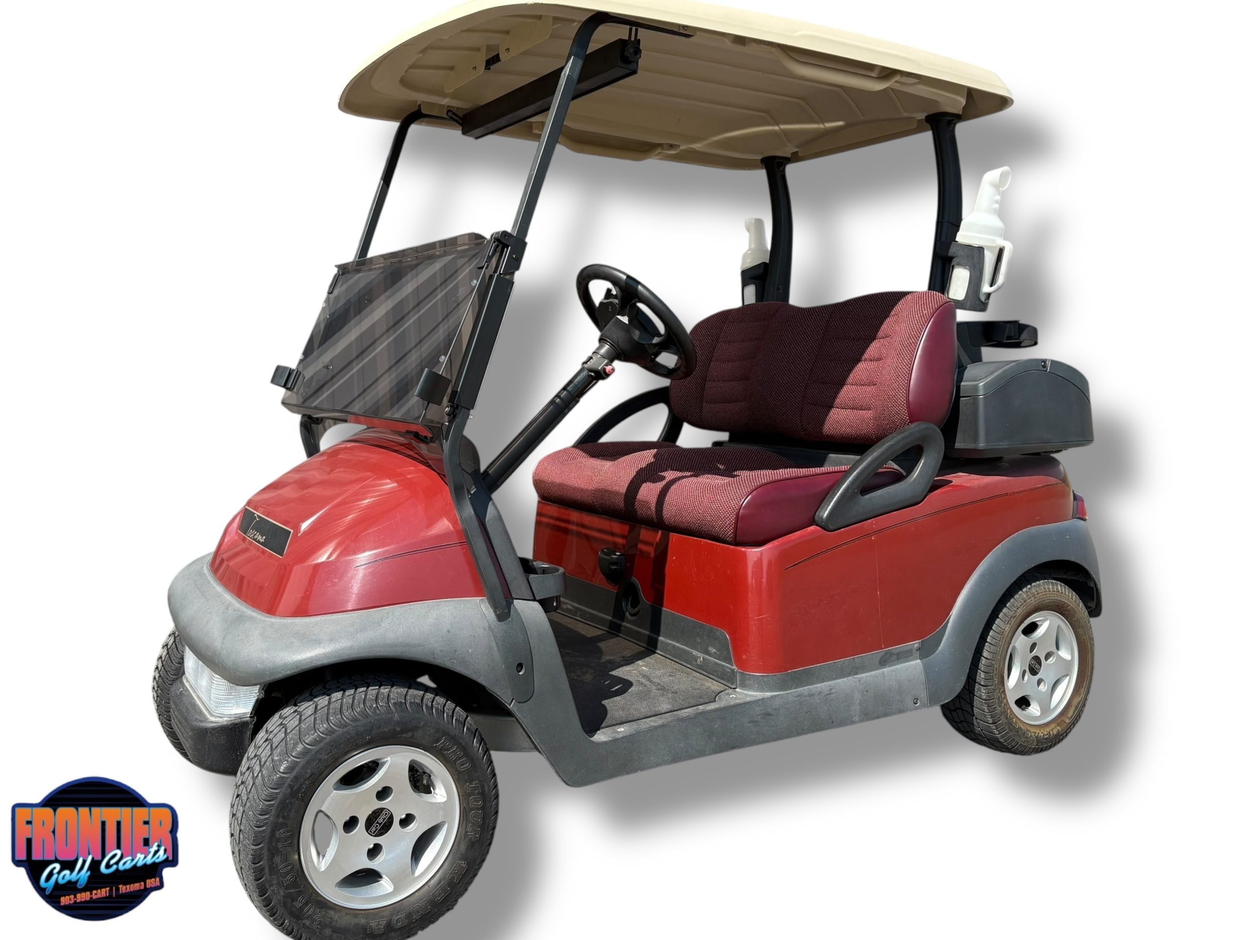 Club Car Precedent - Maroon - Frontier Golf Carts